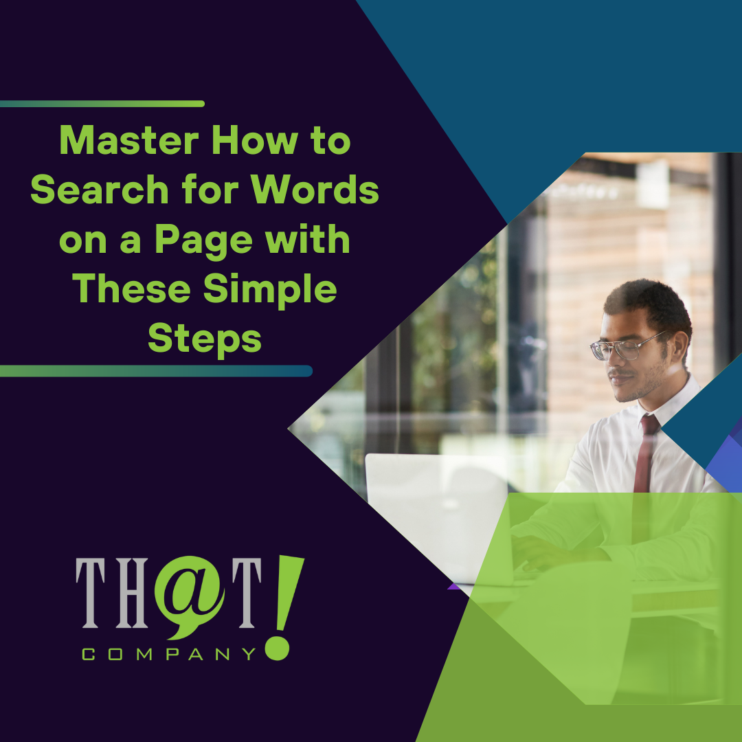 How to Search for Words on a Page | Learn from the Experts
